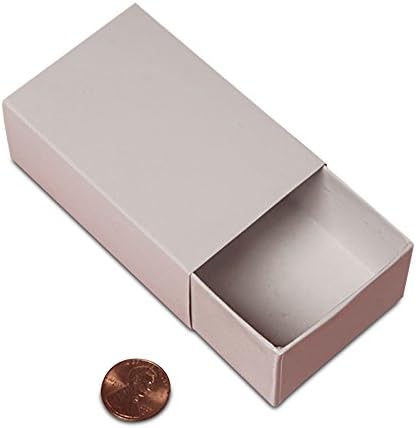Amazon.com: Bulk White Slider Boxes | Quantity: 72 | Width: 2 1/16 ...