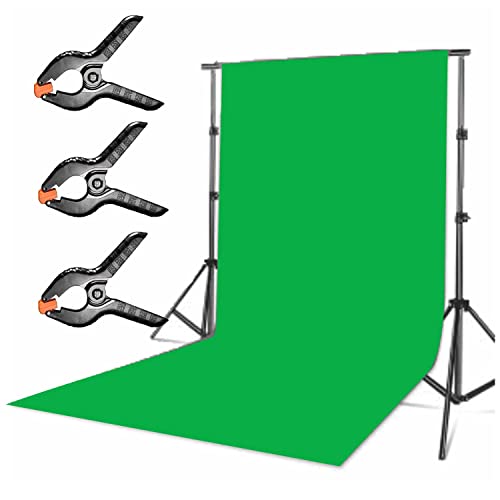 Boltove® 8FTX12FT Green Backdrop Background with 3pcs Spring Clamps for ...