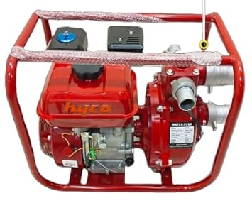 HYCO Water Pump Set 2INCH DUAL FAN, 7.5 HP, 3600 RPM, 4 Stroke Petrol ...