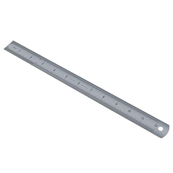 Amazon.com : Tymyp 12 inch Metal Ruler, Inch Ruler, Stainless Steel ...