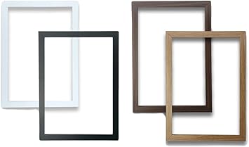 Thin Black 15x10 Frame With Clear Perspex Sheet and Wall Hanging Hooks ...