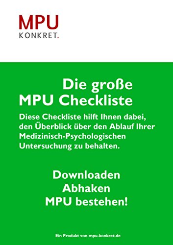 Die große MPU Checkliste: Schritt für Schritt zur bestandenen MPU ...