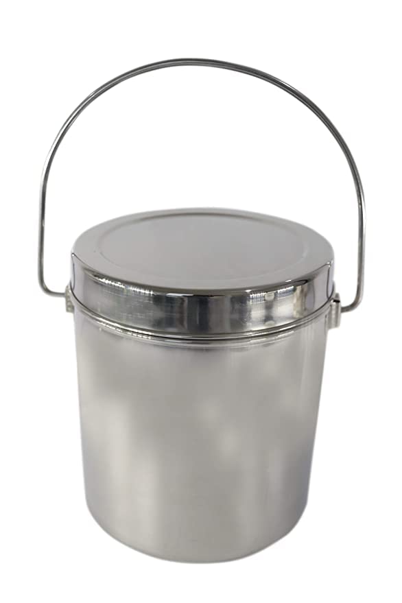 B Tech Bartanwala Stainless Steel Milk Pot, Container With Handle, Ghee ...