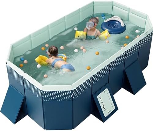 Amazon.com: Foldable Non-Inflatable Kids' and Adults' Outdoor Swimming ...