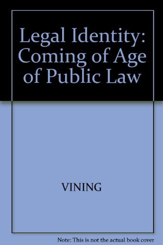 Legal Identity: Vining, Joseph: 9780300022070: Amazon.com: Books