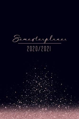 Semesterplaner 2020/2021: Glitter Rosa Design • Uniplaner ...
