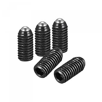 uxcell Ball Point Set Screws, 20pcs M8 x 16mm High Carbon Steel Metric ...
