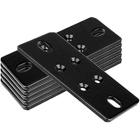 Amazon.com: 6 Packs 4.7 Inches Heavy Duty Black Mending Plate Brace ...