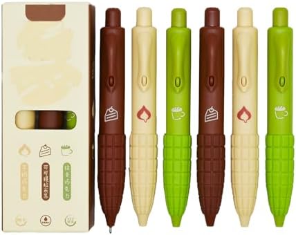 Amazon.com: Maydahui 9 Pcs Cute Chocolate Pocket Pens Mini Short Small ...