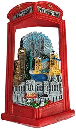 Thomas Benacci London in a Telephone Box Fridge Magnet - Red Colour ...