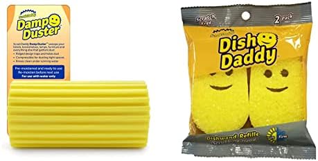 Scrub Daddy Damp Duster, Magical Dust Cleaning Sponge, Duster for ...