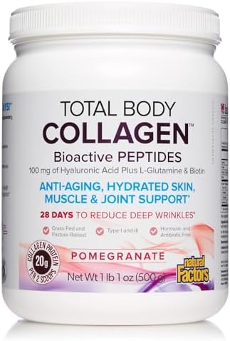 Amazon.com: Natural Factors Total Body Marine Collagen, Bioactive ...
