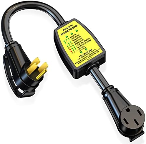 Amazon.com: POWSAF rv Surge Protector 50 amp with Waterproof Cover, rv ...