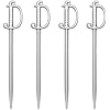 Amazon.com | Pack of 100 Heavyweight 4 1/2" Clear Sword Food/Cocktail ...