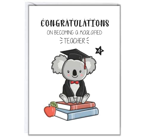 Teacher Congratulations Card - Teacher Graduation - Qualified Teacher ...