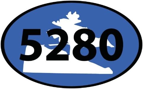 Amazon.com: 5280 CO Colorado Car Bumper Sticker 12 x 8 cm : Home & Kitchen