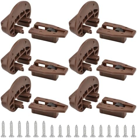 UFURMATE Drawer Guide Kit, 6 Sets Plastic Drawer Slides and Guides ...