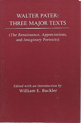 Amazon.com: Walter Pater: Three Major Texts (The Renaissance ...