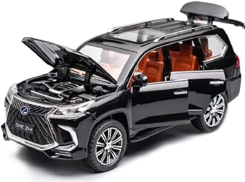 LONGMIRE Metal Diecast 1:24 Lexus 570 SUV Car Pull Back Car Model with ...