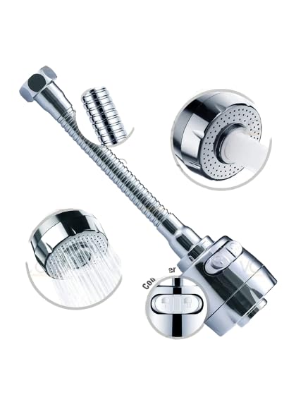 Tap extension faucet Kitchen tap Shower Sprinkler, 360 Degree Rotation ...