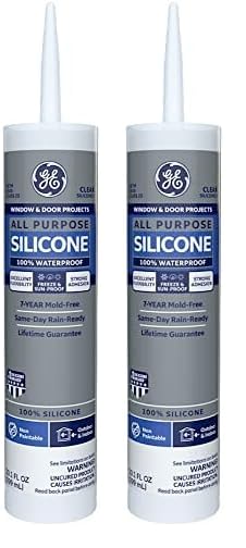 Amazon.com: GE All Purpose Silicone Caulk - 100% Waterproof Silicone ...