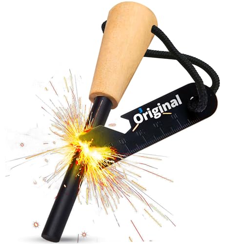 inedit Fire Stone Kit 7 in 1 Fire Lighter Survival Flint Simple and ...
