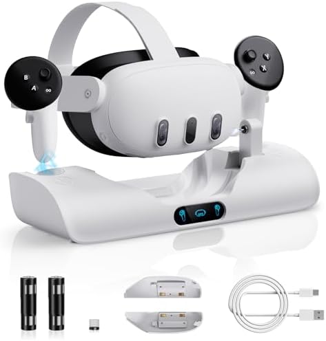 Amazon.com: Charging Dock for Oculus/Meta Quest 3, LED Indicator ...