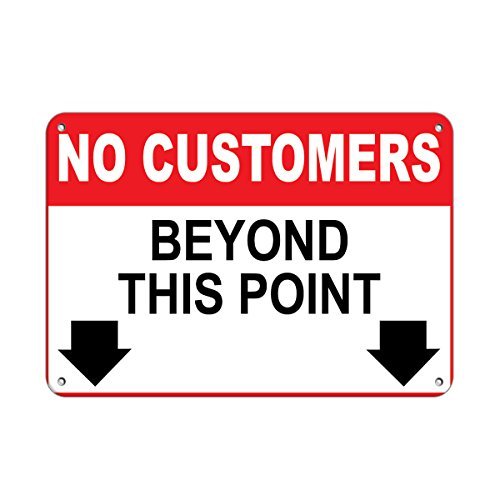 No customers beyond this point Business Store Policy Quote Aluminum ...