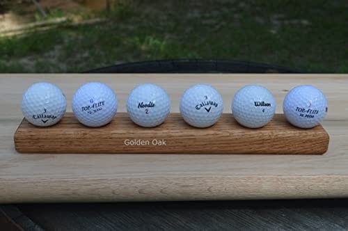 Amazon.com: Personalized Handmade Solid Oak Floating Wall Mounted Golf ...
