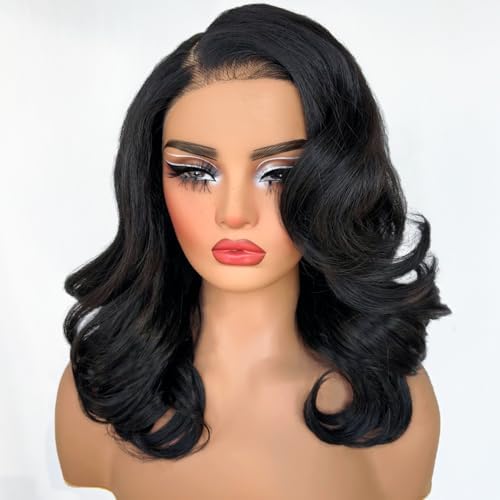 Amazon.com : SOKU 13X6 Body Wave Lace Front Wigs Pre Layered, 18 Inch ...