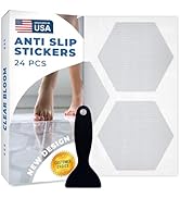 Amazon.com: Anti Slip Shower Stickers 24 PCS, Invisible Non-Slip Shower ...