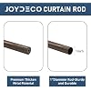 Amazon.com: Joydeco Brass Curtain Rod for Windows 32 to 120 inches, 1 ...