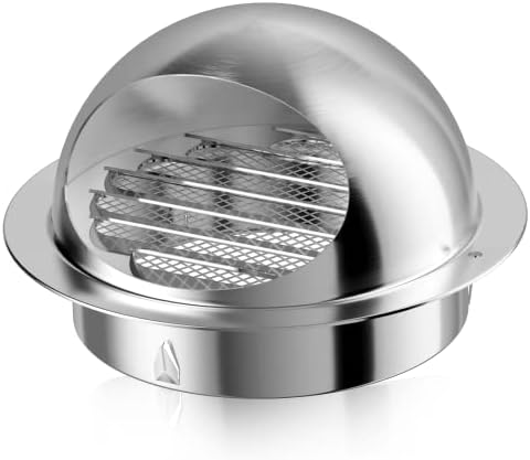 WeCooper Cowled External Air Vent Covers 100mm，4 inch 304 Stainless ...