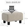 Amazon.com: Get Set Style Foot Stools Ottoman Small Boucle Footrest ...