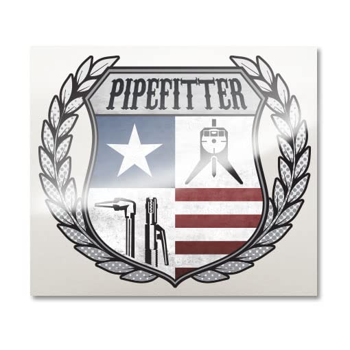 Amazon.com: Pipefitter Decal - American Patriot Pipefitting Sticker ...