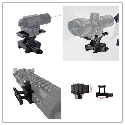 Riser Rail Mount, 3 Slots Slanted Mount Base High Profile Picatinny ...