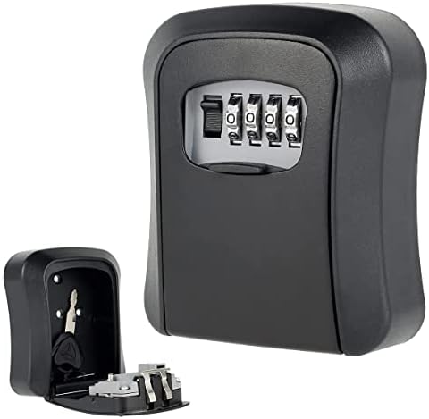 UK Security Supplies Extra Large Wall Mounted Key Safe Lock Box- 4 ...