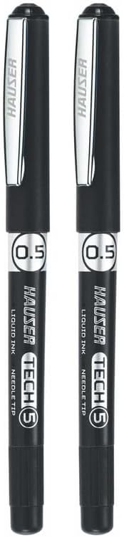 Hauser Tech 5 Gel Pen I 0.5 mm Tip Size | Liquid Ink with German ...
