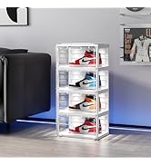 Amazon.com: BROVIEW Smart Shoe Display Box with Led Lights, Clear ...