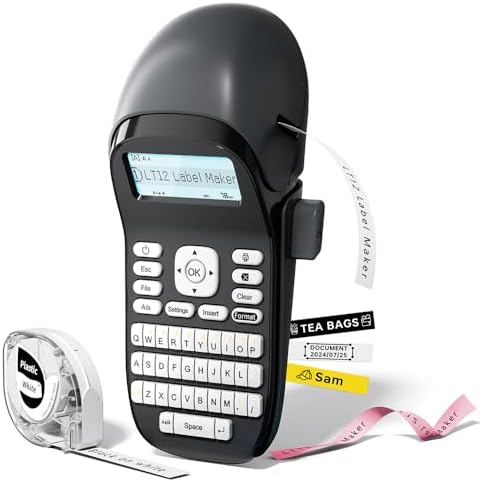 Phomemo Label Maker Machine with Tape LT12 Handheld Bluetooth Label ...
