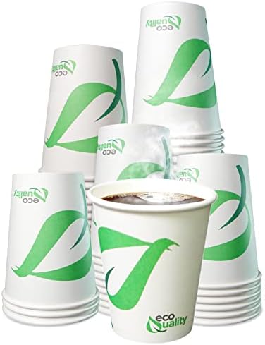 Amazon.com: 16 oz Compostable Paper Cups - Biodegradable Disposable ...