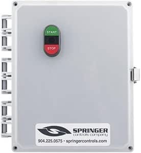 Amazon.com: NEMA 4X Enclosed Motor Starter, 38A, 3PH, Remote Start ...