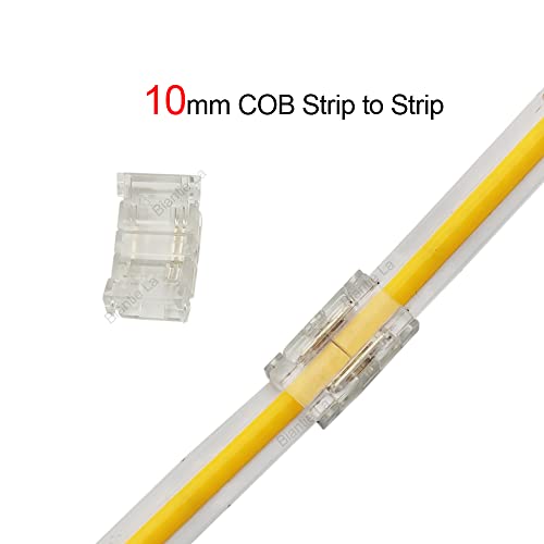 Masterwon 2-Pin 10mm LED Light Strip Connectors Unwired Clips DIY Strip ...