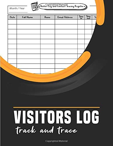 Buy Visitors Log Track and Trace: Over 2880 Visitor Entries.track and ...