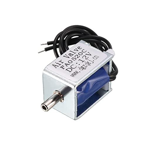 uxcell Miniature Solenoid Valve 2 Way Normally Opened DC12V 45mA Air ...