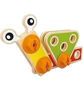 Amazon.com: Hape Wooden Basic Building Play Set| Educational Wooden ...