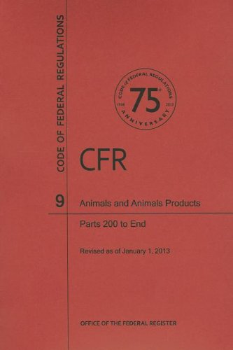 Buy Code of Federal Regulations Title 9, Animals and Animal Products ...