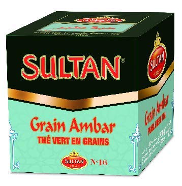 Amazon.com : Sultan Luxury Moroccan Greentea (Grain Ambar 500g ...
