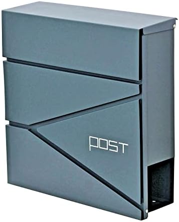 SONGMICS - GMB051G02 - Wall Mounted Post Box with Newspaper Holder ...