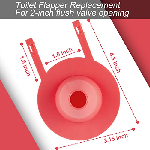 Snapklik.com : 2 Pack Toilet Flappers, Universal 2 Inch Toilet Flapper ...